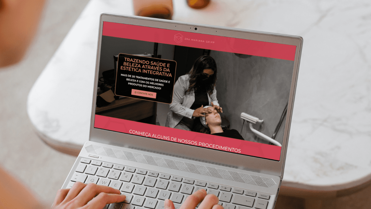 Landing Page de clínica de estética (Mariana Gripp) - Marcus Oliveira Dev